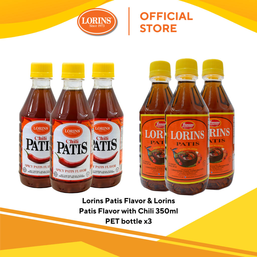 Lorins Patis Flavor x3 & Lorins Patis Flavor with Chili 350ml PET ...
