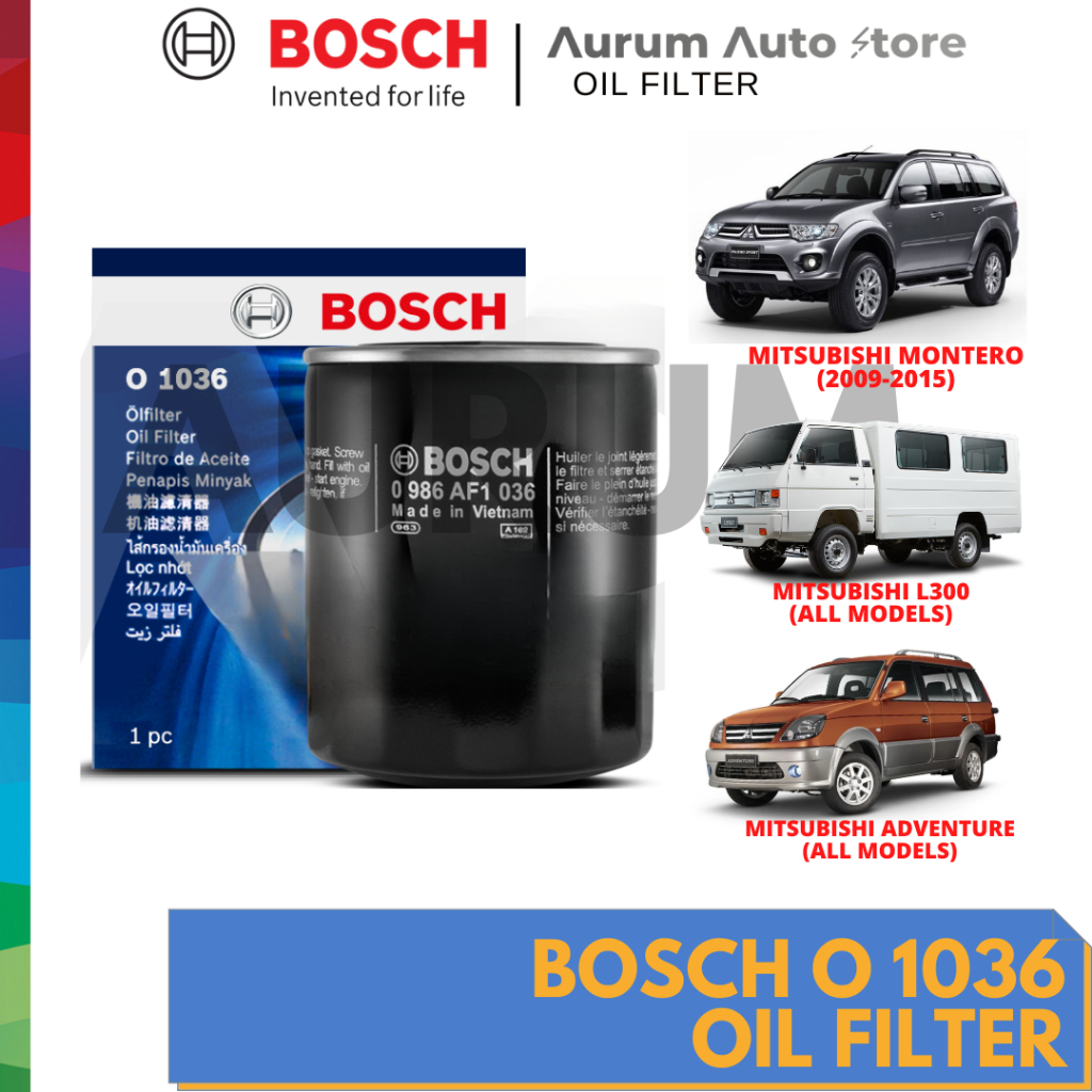 Bosch Oil Filter C-306 for Mitsubishi Montero / Pajero/ Adventure/ L300 ...