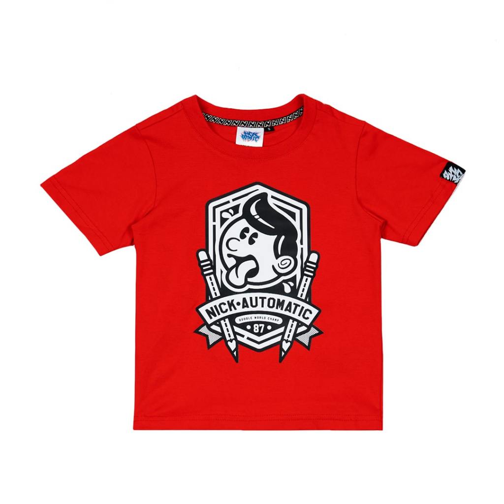 Nick automatic Pencil Crew V2 KIDS Tee (Red) | Shopee Philippines