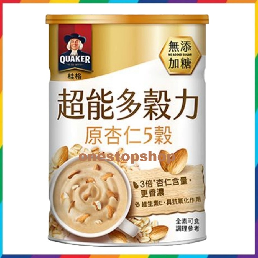 Quaker Super Multi-Grain-Original Almond 5 Grains No Added Sugar 390g ...