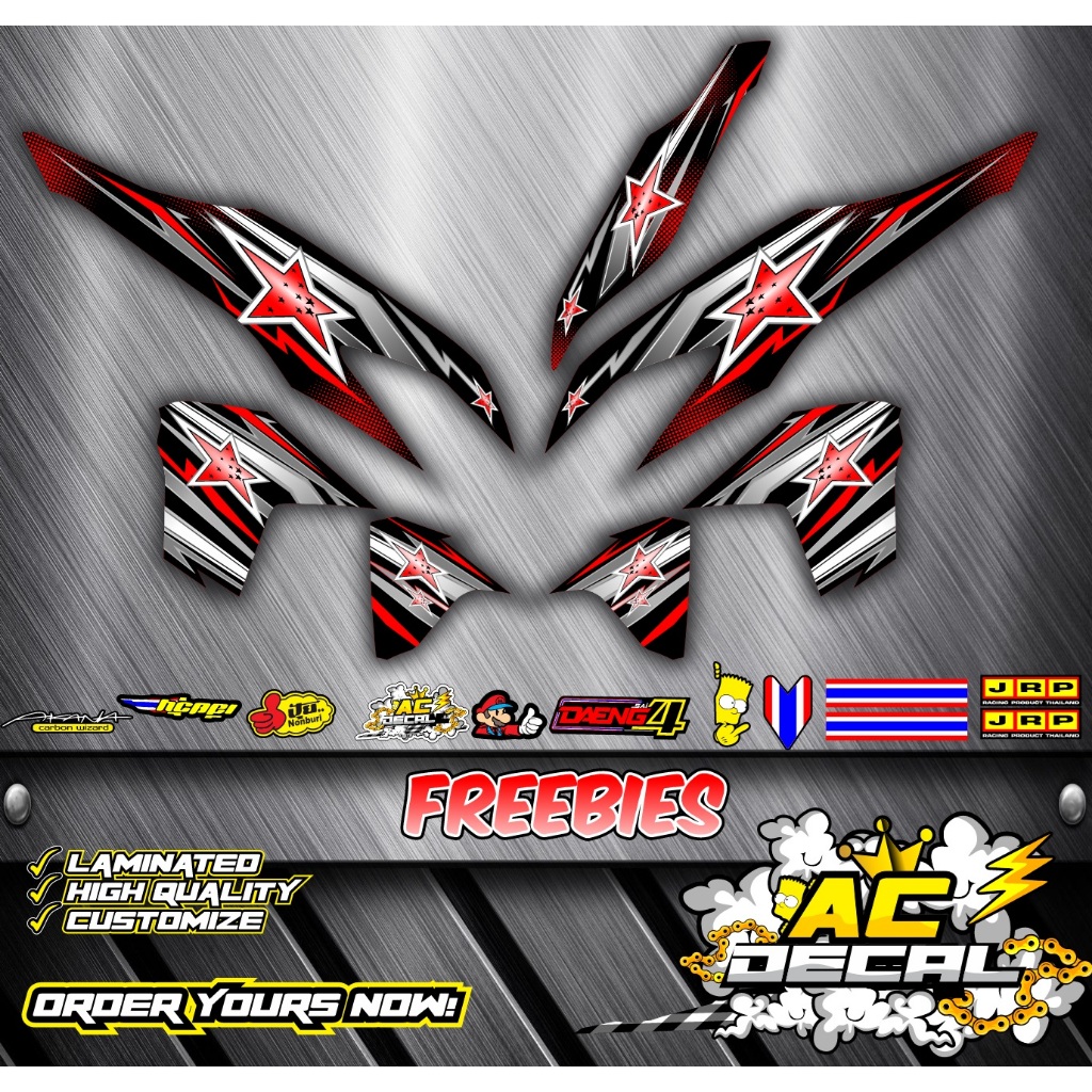 Honda Click 125i V2 Star Decal Customize Color | Shopee Philippines