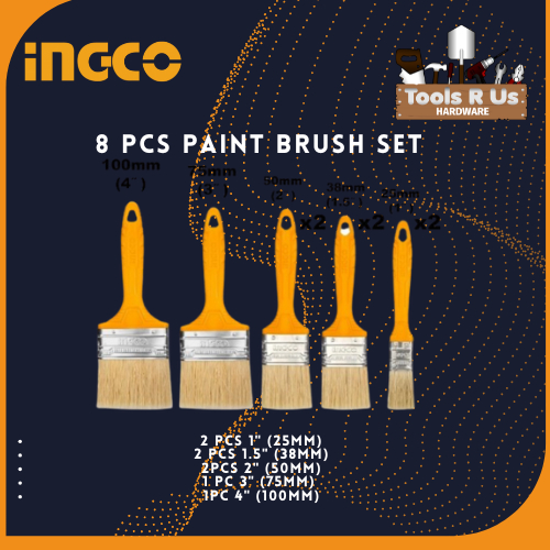 INGCO 8PCS PAINT BRUSH SET | CHPTB7860801 | MERVILLE | ING-HANDTOOLS ...