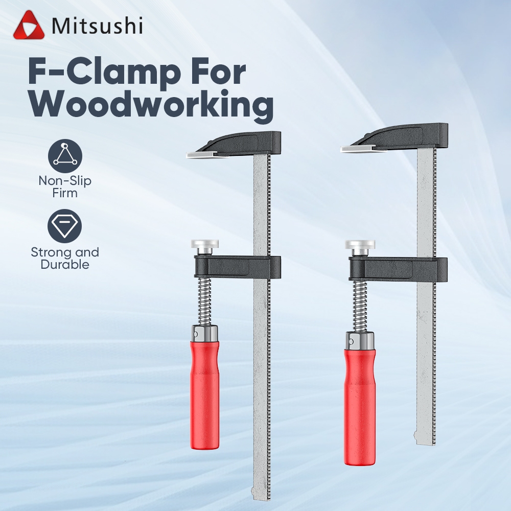 Mitsushi Adjustable Heavy Duty Steel F-type woodworking clip clamp ...