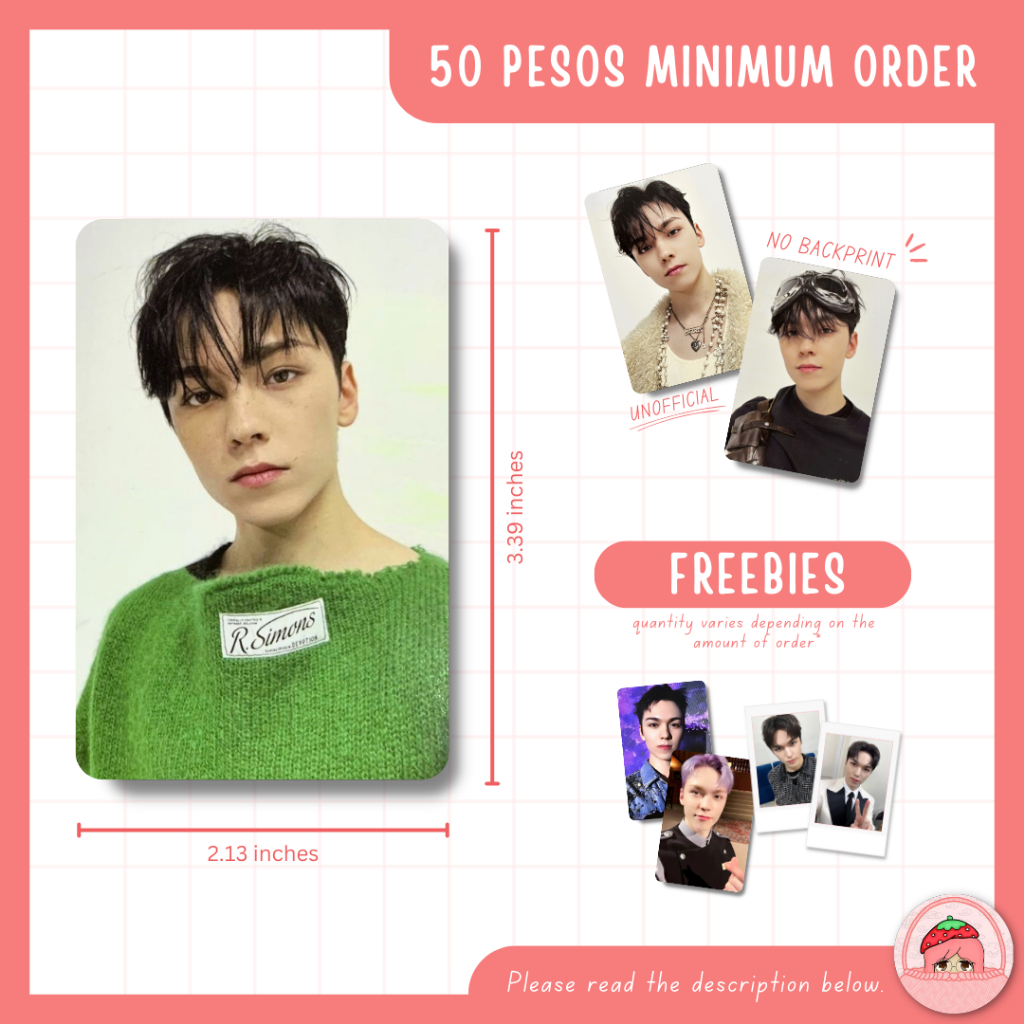 VERNON THE THIRTEEN TAPES TTT PC PHOTOCARD UNOFFICIAL FANMADE PRINT K ...