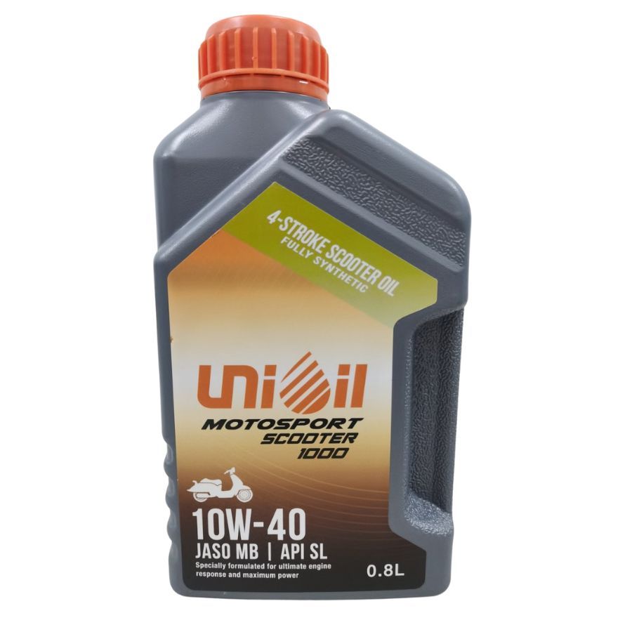 Unioil Motosport Scooter 1000 10W-40 Fully Synthetic Scooter Oil (800mL ...