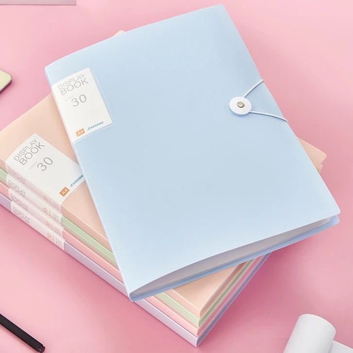 2PCS Clear Book Long File Folder Paper Organizers Document Transparent ...