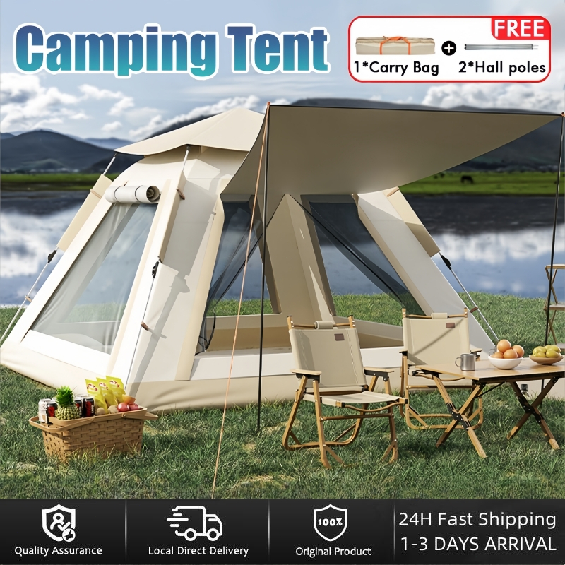 Camping Tent 1/2/3/4/5 Person Automatic Pop-Up Outdoor Waterproof ...