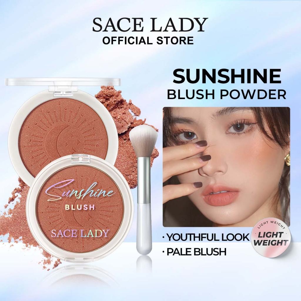 SACE LADY Blush Pressed Powder Matte Long Lasting Silky Lightweight ...