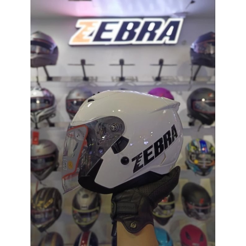 Zebra ym-902 Beat half face dual visor. with ecer-22-05 dot and ps mark ...