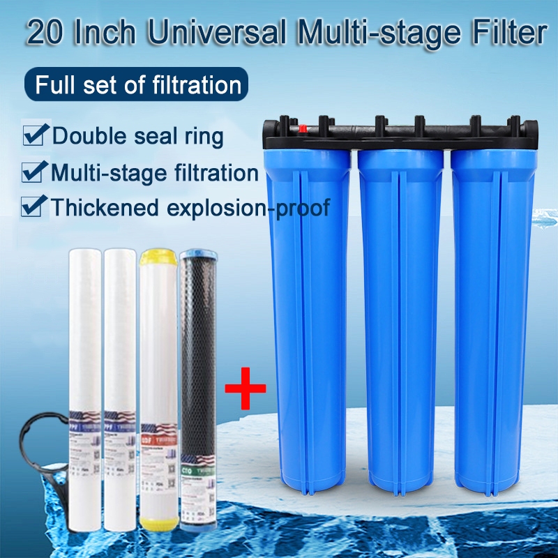 2/3/4 Stage 20 Inch Deep Well Water Filter housing Complete Set Water ...