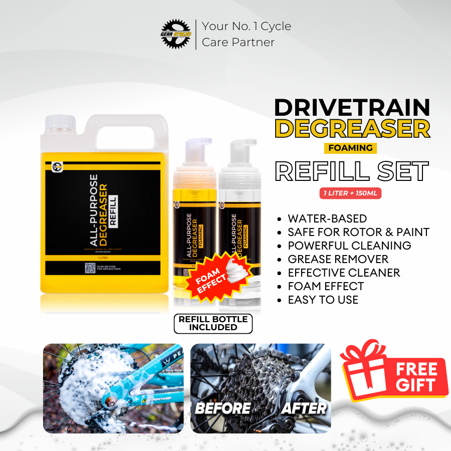(Refill Set) Gear Cycles Foaming Degreaser Drivetrain Degreaser ...