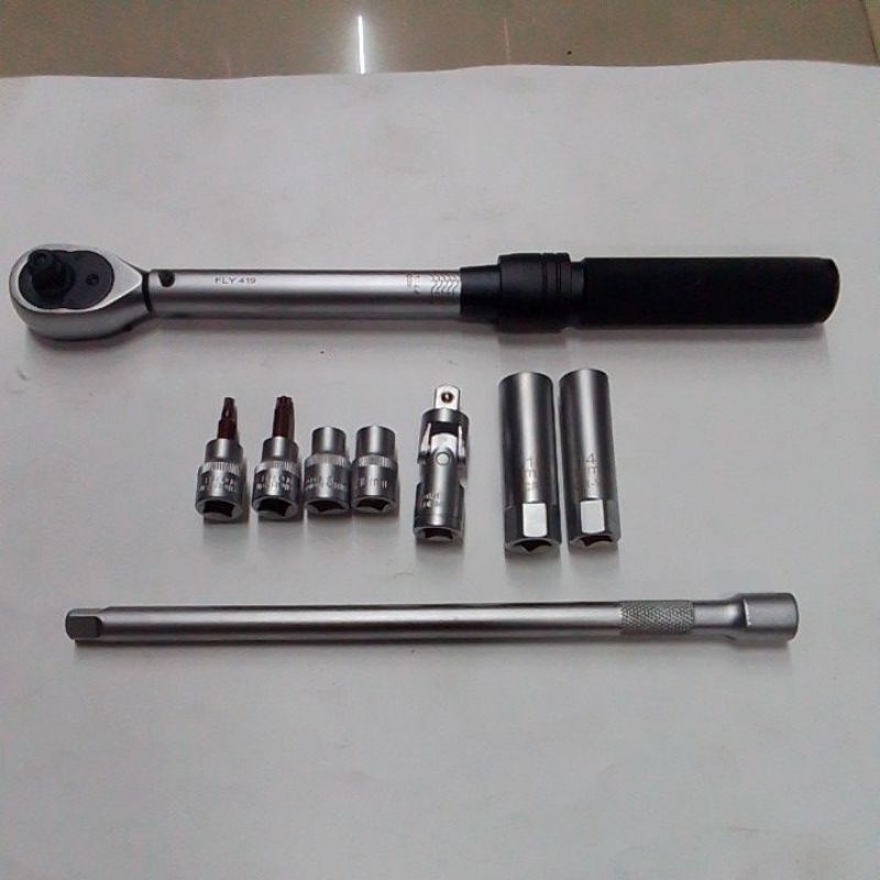 DIAL TORQUE WRENCH SET SAE METRIC DUAL RANGE HEAVY DUTY ORIGINAL FLYMAN ...