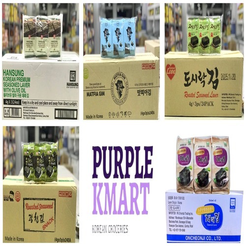 KOREAN SEAWEED HANSUNG OLIVE//SEAWEED LOVE//MAPIA SEAWEED/LEEBANJANG OLIVE//ONCHEONJI 1BOX=24PCS ...