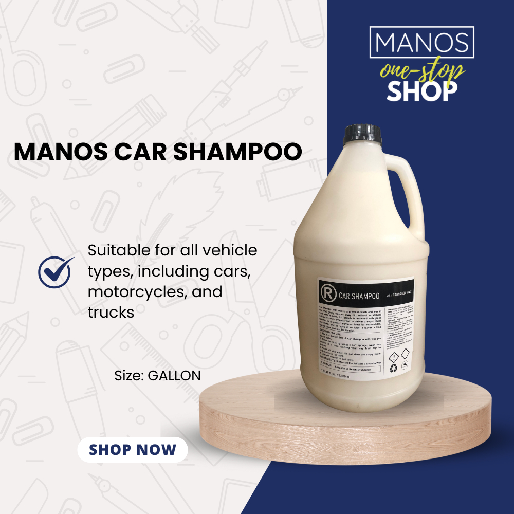 MANOS CAR SHAMPOO WITH CARNAUBA AX 3.8L | Shopee Philippines