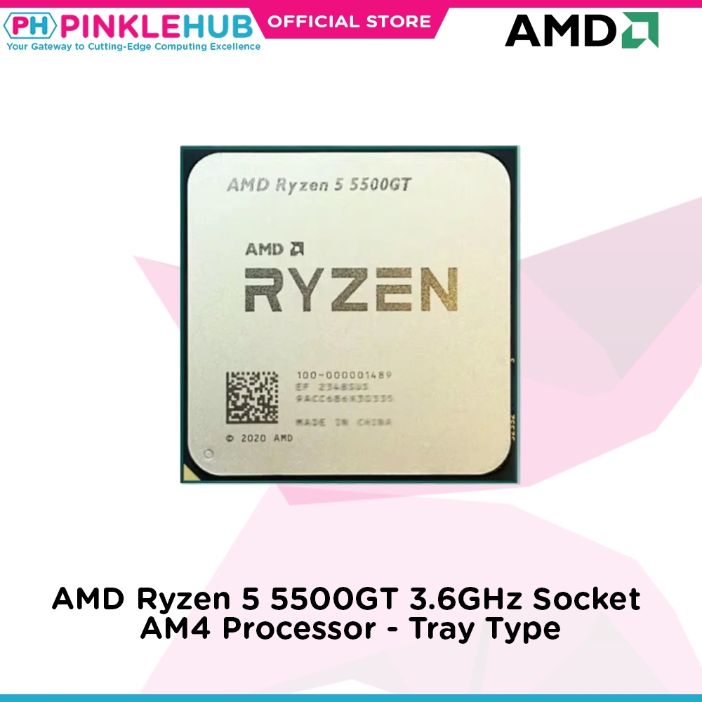 PinkleHub | AMD Ryzen 5 5500GT 3.6GHz Socket AM4 Processor - Tray Type ...