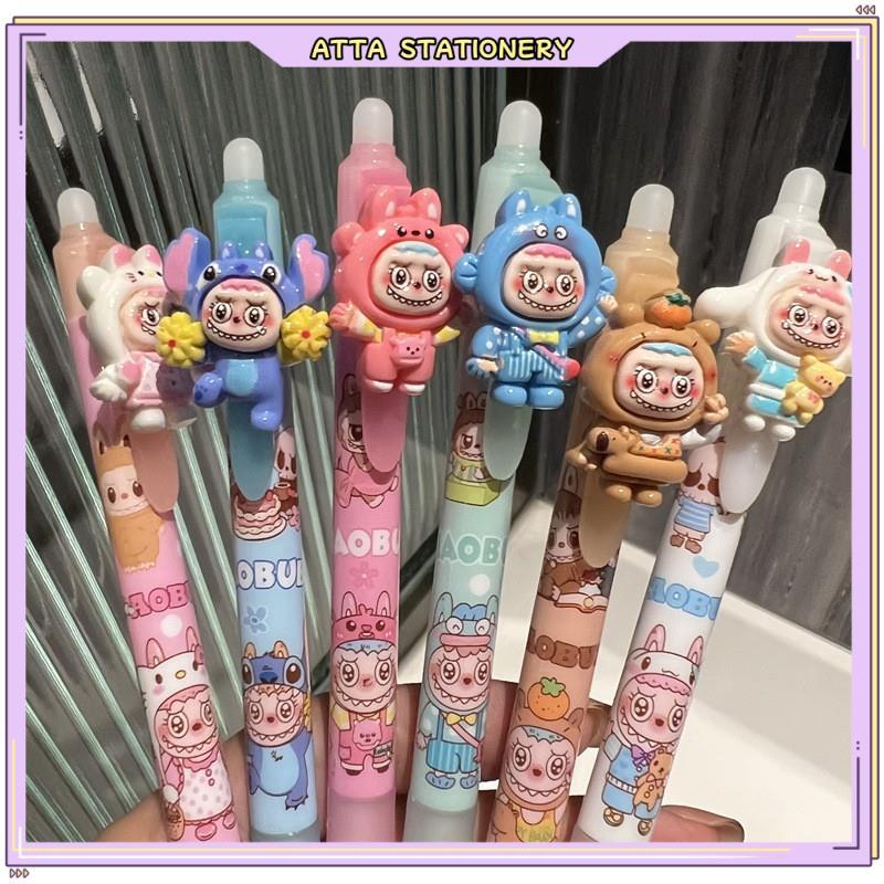 1PC Cartoon Character Erasable Pen Blue Ink Cute Gel Pen Student ...