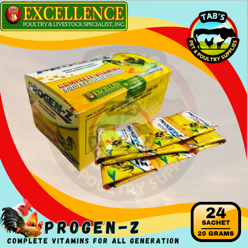 Progen Z for GameFowl 20g x 24 sachets/box | Shopee Philippines