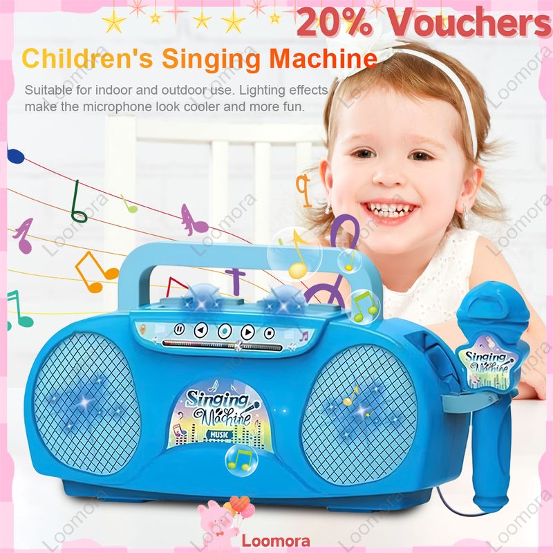 Loomora Educational Singing Machine for Kids, Mic with Musical Features ...