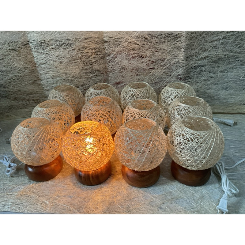 Lampshade Abaca Small 5x6 bundle of 12 free bulb w/laser engraved ...