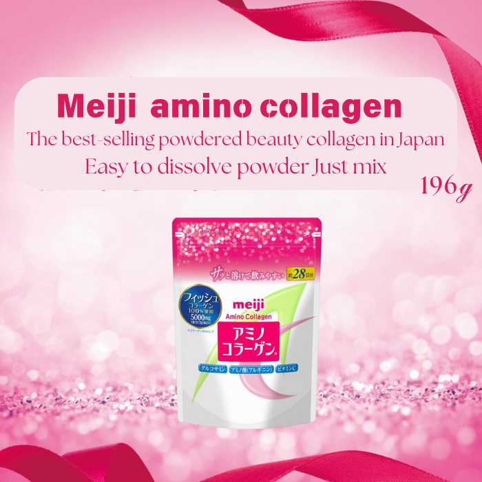 Meiji Amino Collagen approx. 28 days 196g fine powder [Made in Japan] | Shopee Philippines