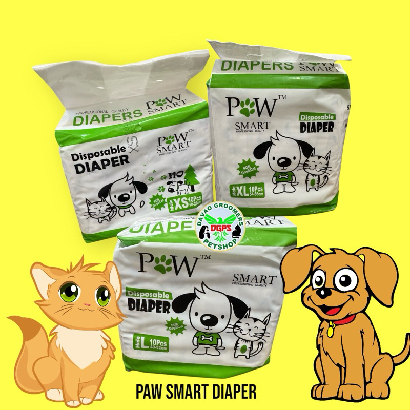 PAW SMART DISPOSABLE MALE DIAPER PACK | Shopee Philippines