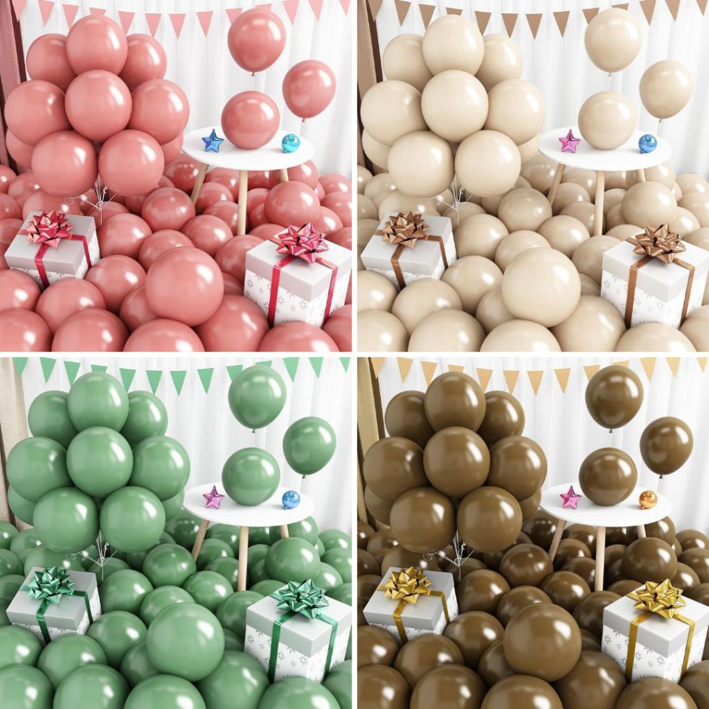 D104 Color Balloons | 5–36 inch Vintage Retro Dusty Assorted Color ...