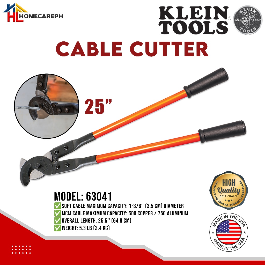 Klein Tools Cable Cutter 25 inches 63041 | Shopee Philippines