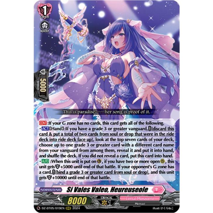 SI VALES VALEO HEUREUSEOLE VANGUARD AWAKENING D BT 5 LIMITED OMNISCIENT ...