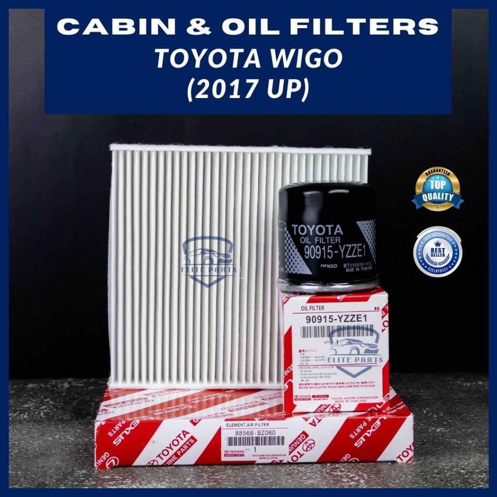 BUNDLE SET - CABIN & OIL FILTERS for TOYOTA WIGO (2017-UP) (88568-BZ060 ...