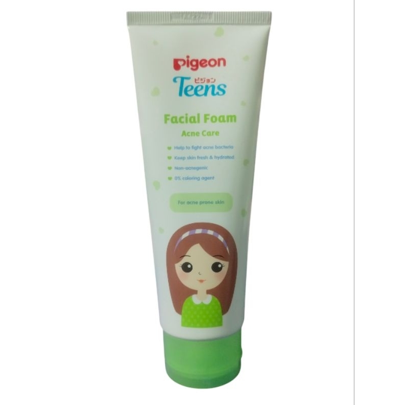 Pigeon Teens Facial Foam Acne care 100ml made in Indonesia | Shopee ...