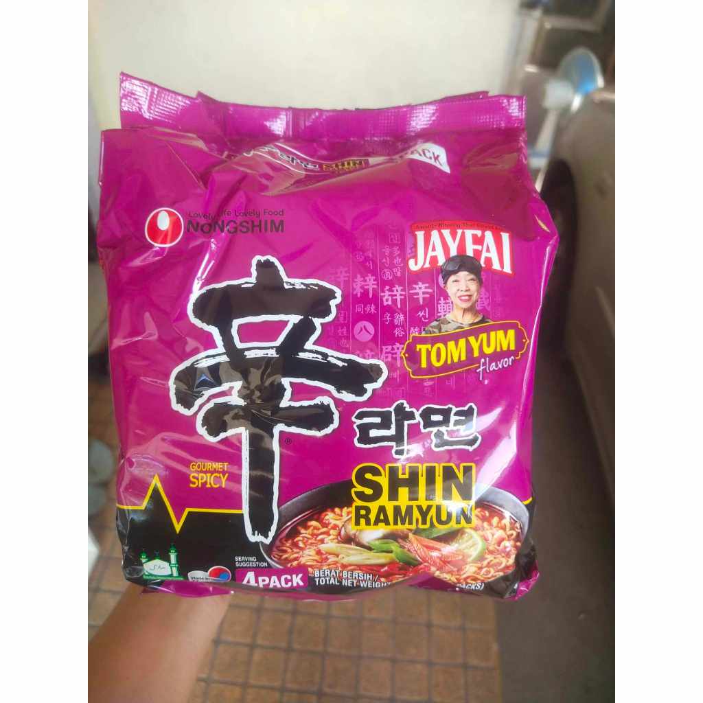 Nongshim Shin Ramyun Jayfai Tom Yum Flavor Multipack 4 pcs. - HALAL ...