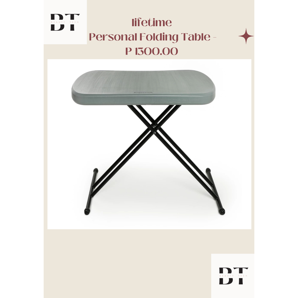Lifetime Personal Folding Table - White | Shopee Philippines