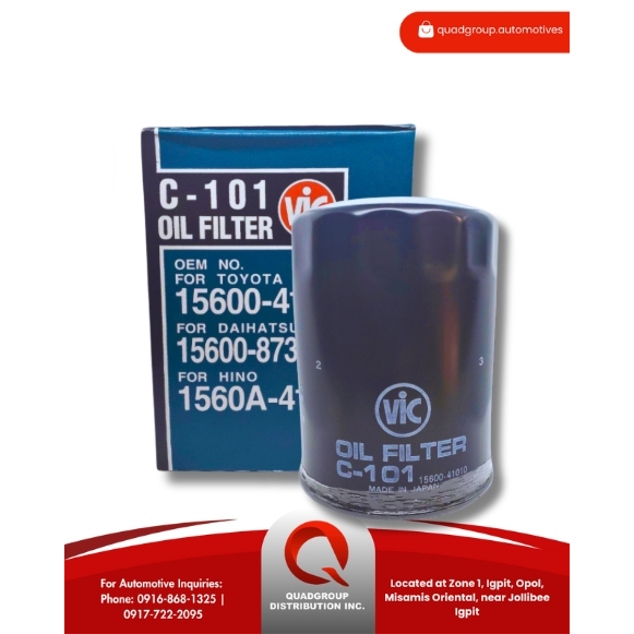 VIC FILTER - C-101 OIL FILTER (TOYOTA) | Shopee Philippines