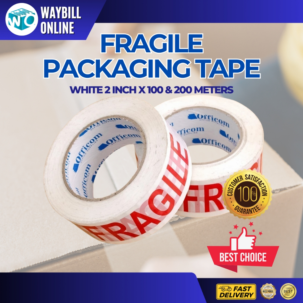 Fragile Tape White 200 Meters x 2 Inch Cheapest Price Packaging Tape ...