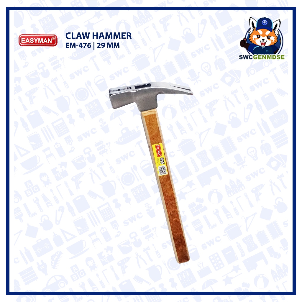 EASYMAN Claw Hammer | Wooden Handle | EM-476 | Shopee Philippines