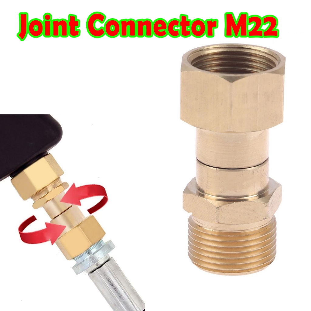 M22 Brass High Pressure Washer Swivel Joint Connector M22 Connector ...