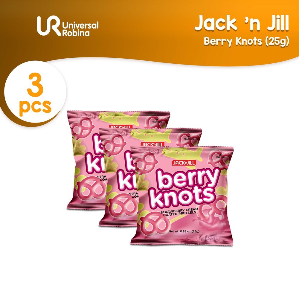Jack 'n Jill Berry Knots (25g) x 3 | Shopee Philippines