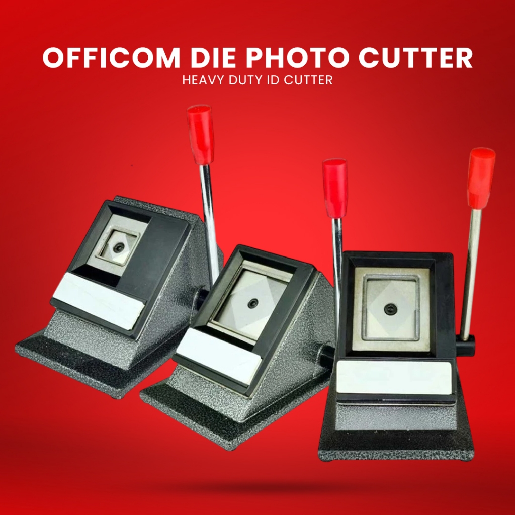 Officom Die Photo Cutter ID Cutter Heavy Duty 1x1 | 2x2 | Passport Size ...