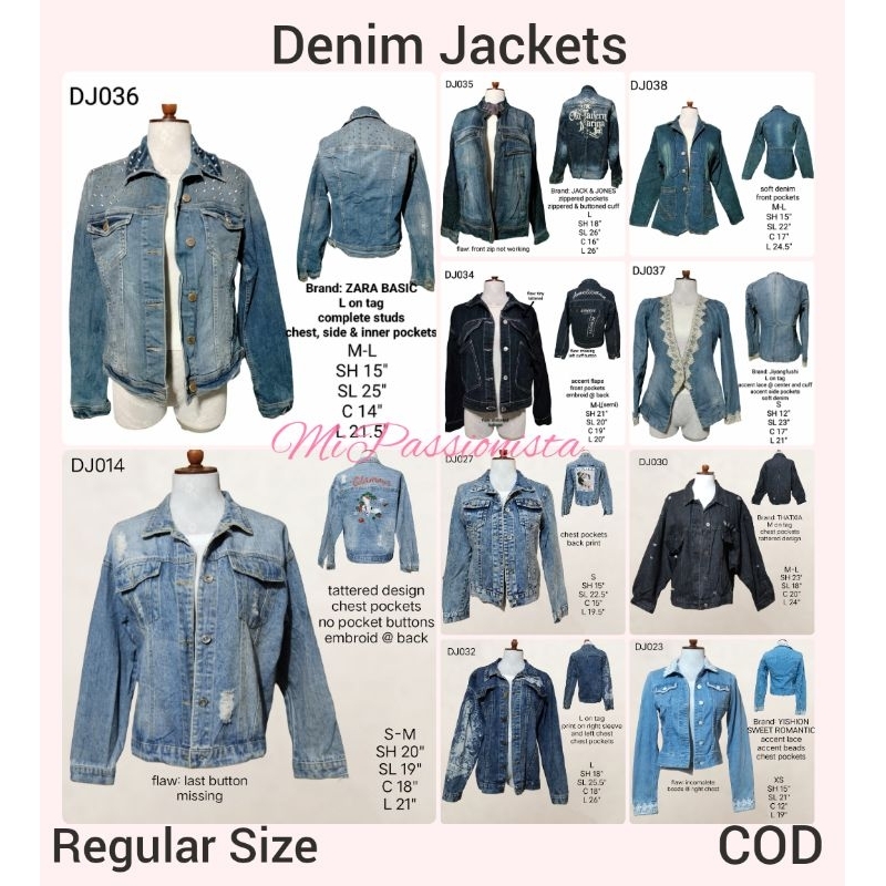 Denim Jacket | Maong Jacket | Preloved Denim Jacket mipassionista ...