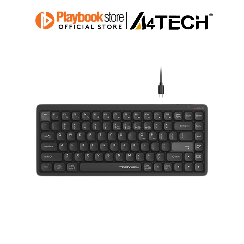 A4Tech FBX53C Quiet Typing USB Type-C Rechargeable Bluetooth & 2.4G ...