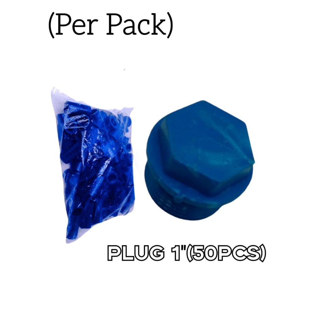 PVC BLUE FITTINGS 1"(PER PACK) ELBOW,TEE,COUPLING,END CUP,PLUG,MALE ...