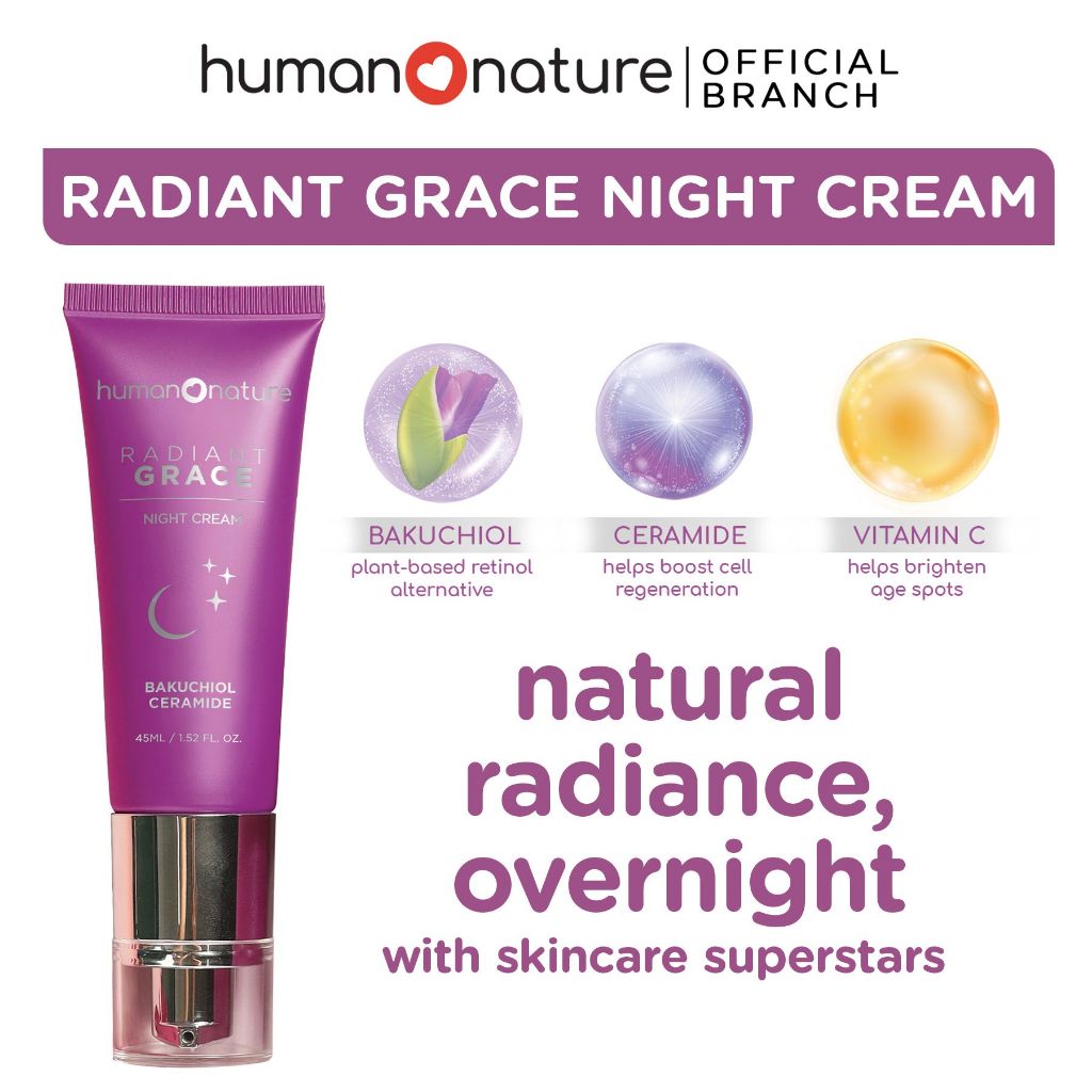 Human Nature Radiant Grace Night Cream 45ml | Shopee Philippines
