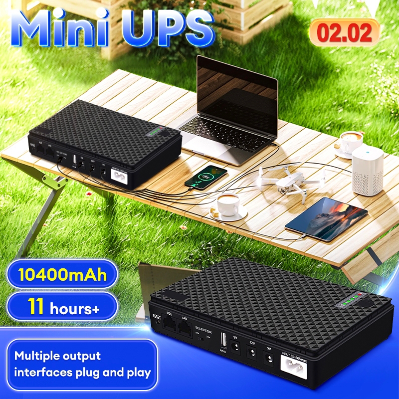 Portable Mini UPS 5V 9V 12V Uninterruptible Power Supply Battery Backup ...