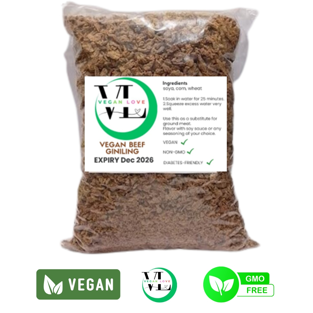 Vegan Beef Ground/Giniling/TVP Caramel DRIED VEG MEAT | Shopee Philippines