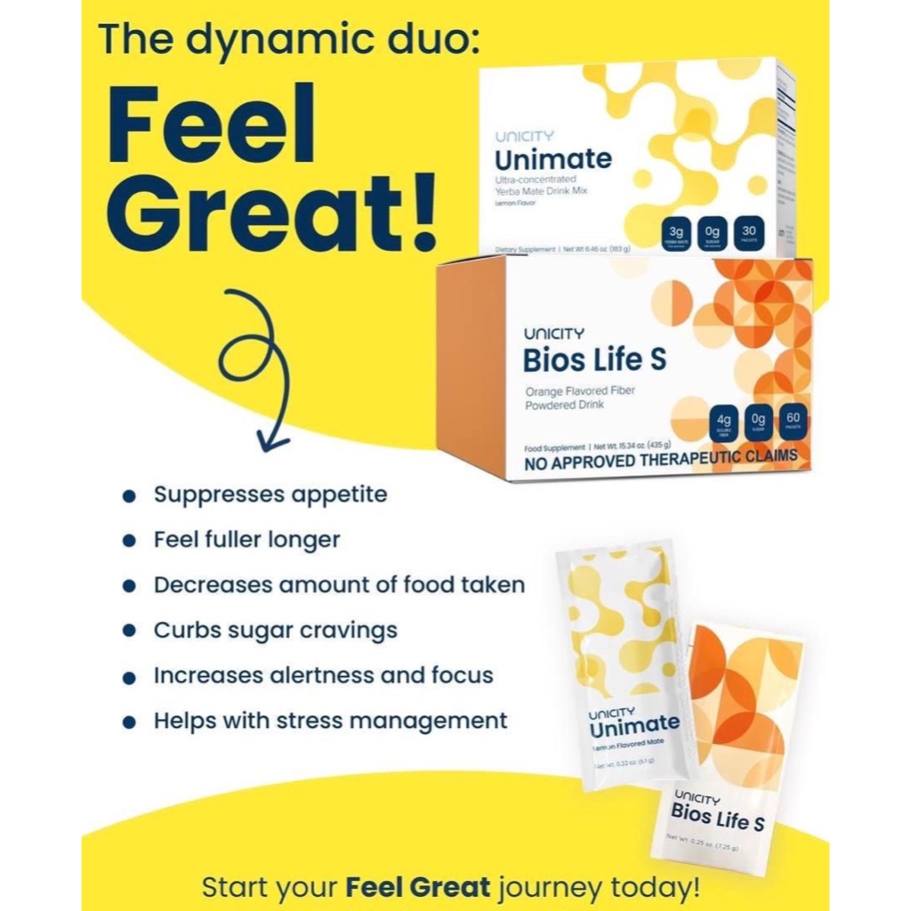 Unicity Feel Great System (FGS) Set - Unimate + Bios Life S | Shopee ...