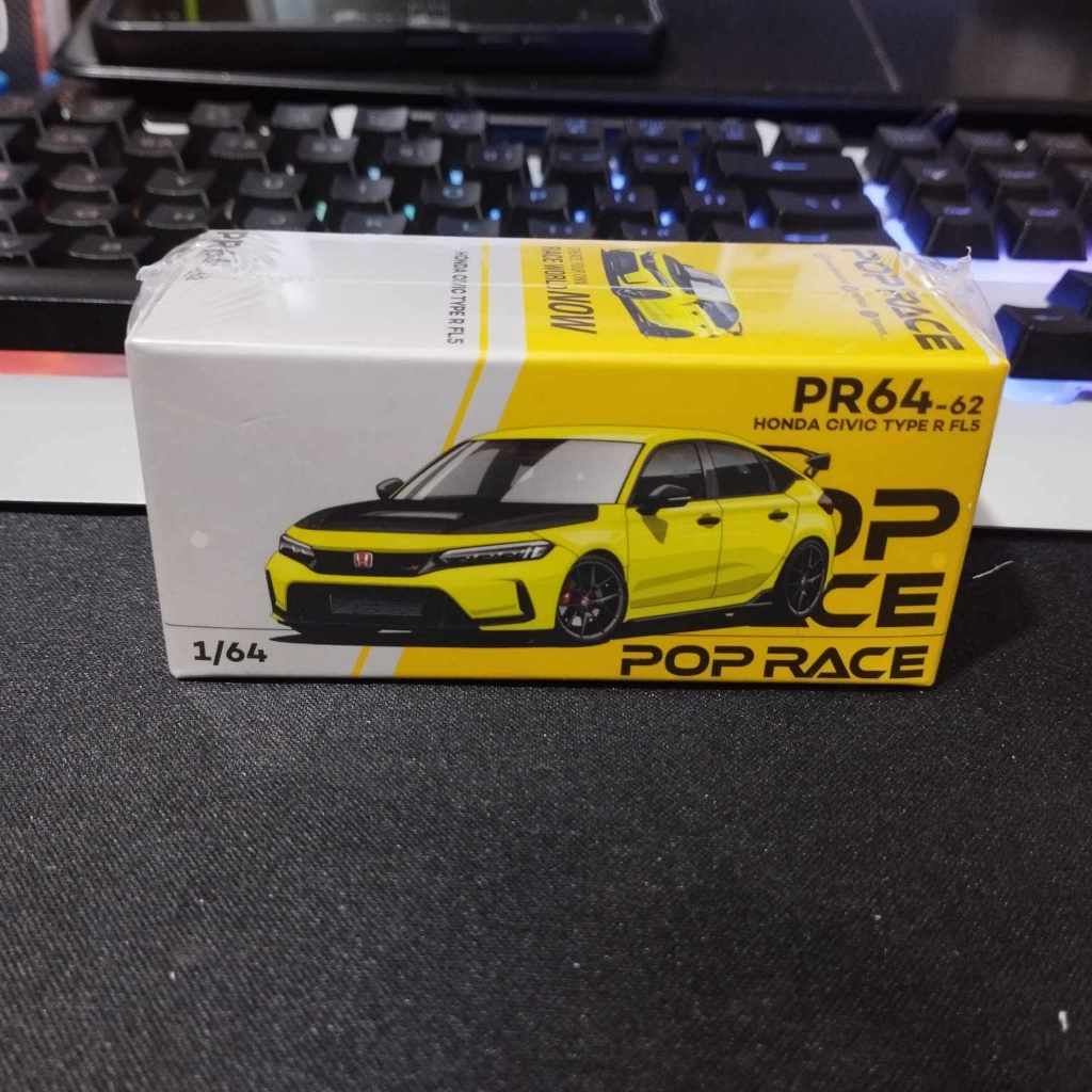 Pop Race PR64-62 Honda Civic Type R FL5 (Yellow) Sealed 1:64 Scale ...