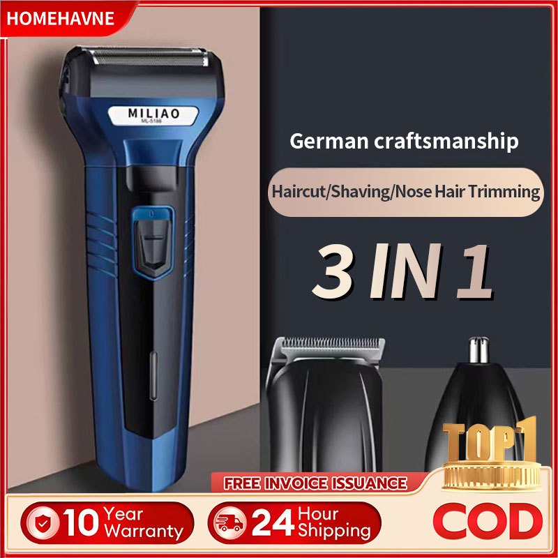 Electric Shaver Nose Ear Body Hair Trimmer Beard Mustache Clipper Razor ...