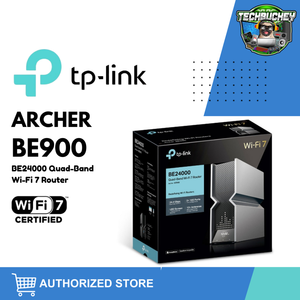 TP-Link Archer BE900 | BE24000 Quad-Band Wi-Fi 7 Router | Shopee ...