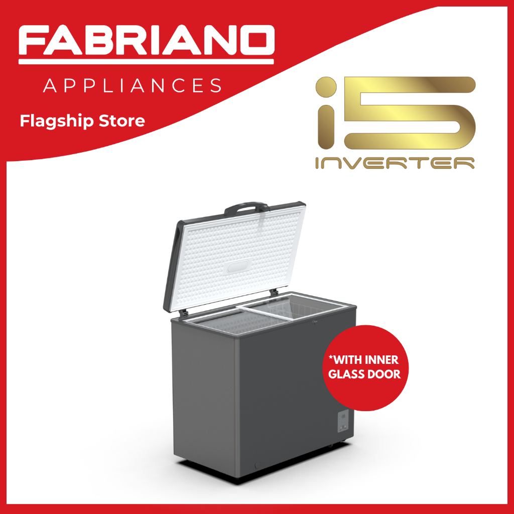 Fabriano FSGW07GRA-I 7.5cuft I5 INVERTER Solidtop Chest Freezer with ...