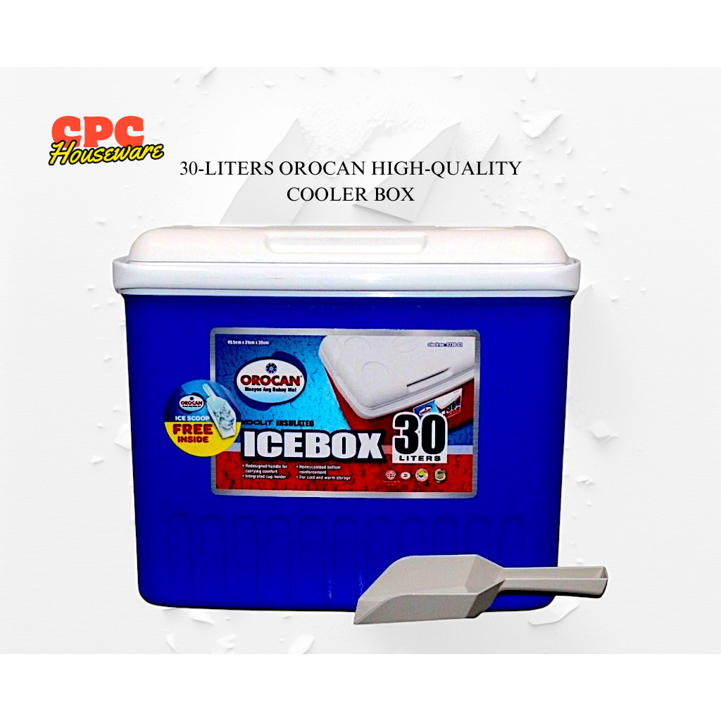 30-LITERS OROCAN HIGH-QUALITY COOLER BOX / ICE CHEST-INSULATED COOLER ...